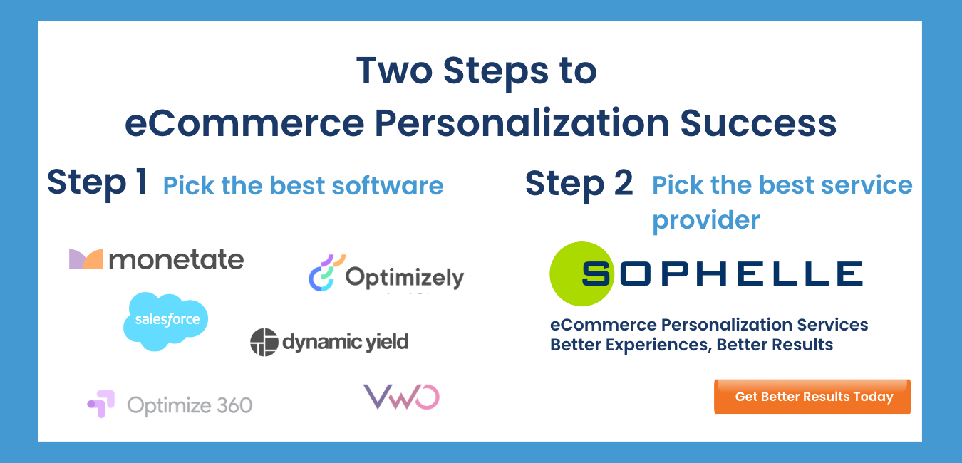 Two Steps to eCommerce Personalization Success - Sophelle